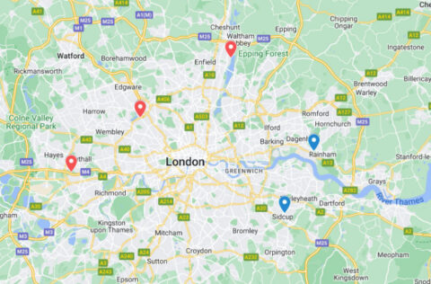 TfL Vehicle Inspection Centre Locations - TFL SERU