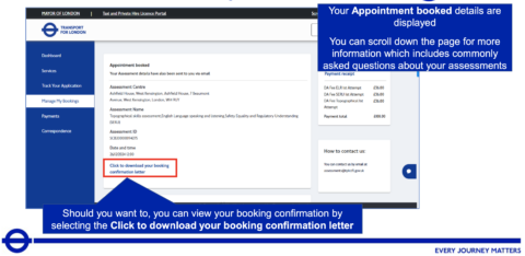 How to book TfL SERU Assessment 2025 - London Transport Tests